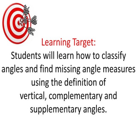 Angle Relationships Power Point | PPT