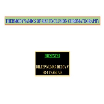 Thermodynamics of SEC chromatography. pptx | PPTX