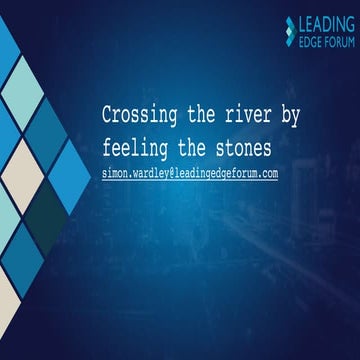 Crossing the river by feeling the stones | PDF