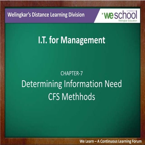 CSF Analysis - IT Project Management | PPTX