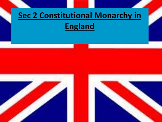 Constitutionalism England 1688