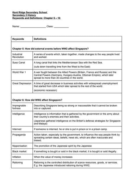Sec 2 CA2 History SBQ Guide | DOC