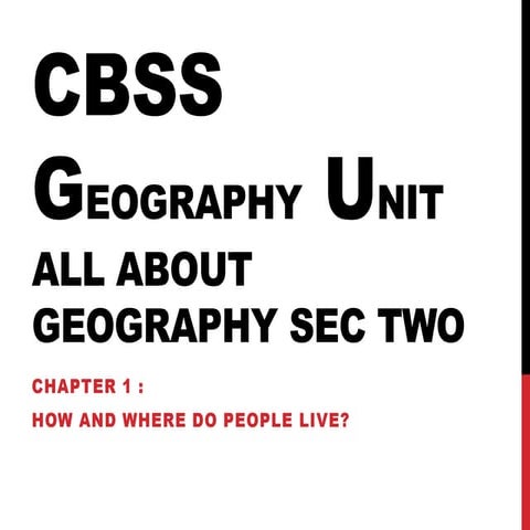 Sec 2 unit 1 how and where do people live | PPTX