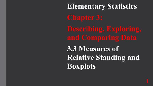 Measures of relative position | PPTX
