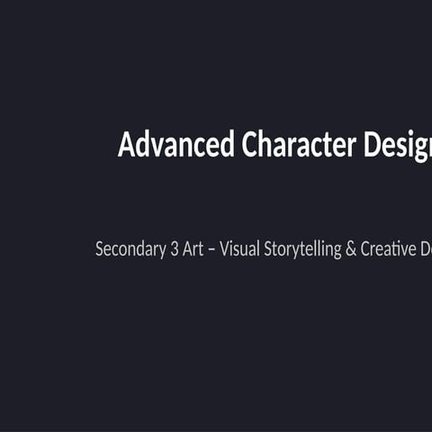 character design for animation and comics | PPT