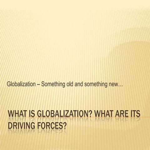 Sec4 chapter2 what is globalization | PPTX