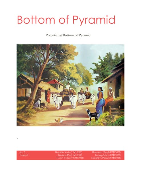 Serving the Bottom of Pyramid | PDF