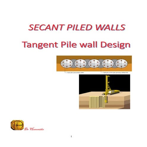 Construction of secant piles presentation | PPTX