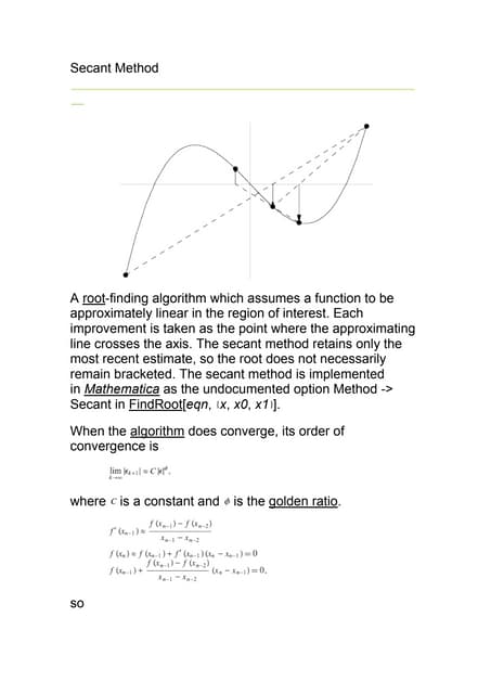 Secant Method | PPT