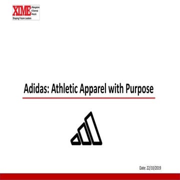 Adidas: Athletic Apparel with Purpose | PPTX