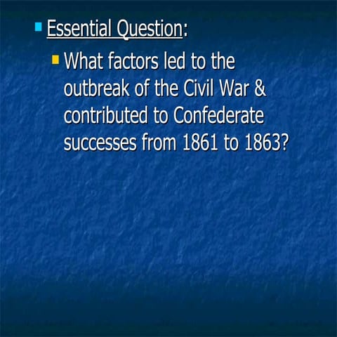 Secession and civil war 2 | PPT