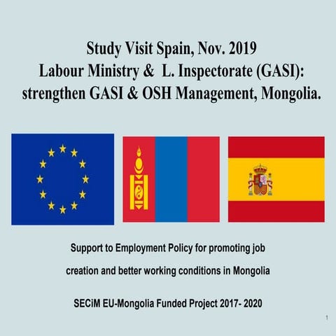 Study Visit to Spain OSH Labour Inspection GASI EU SECiM. | PPTX