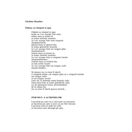 Poeme Nichita Danilov | DOC