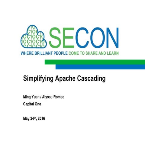 Simplifying Apache Cascading | PPT