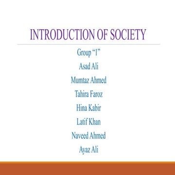 Pakistani Society | PPTX