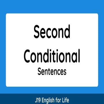 Second Conditional | PPTX