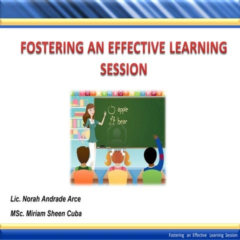 THE LEARNING SESSION | PPT