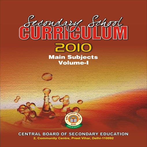 Secondary%20 curriculum%202010%20%20vol 1 | PDF
