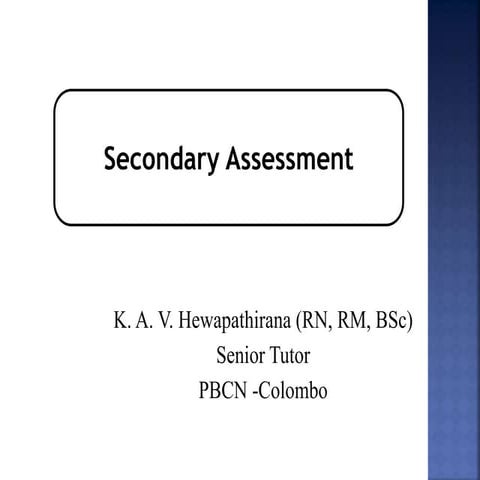 Patient Assessment in the Emergency Room Department | PPT