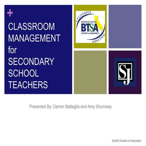 Secondary classroom management | PPTX