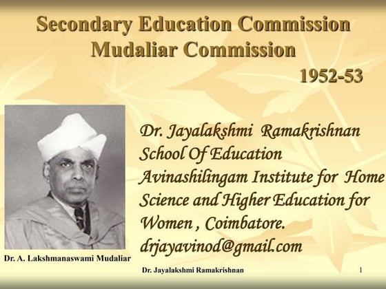University Education Commission (Radhakrishnan Commission)-1948 1949 ...