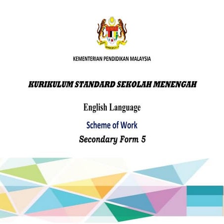 KPM/MOE- Secondary Form 5 Scheme of Work | PDF