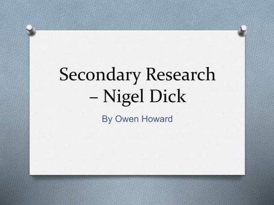 Artist research | PPT