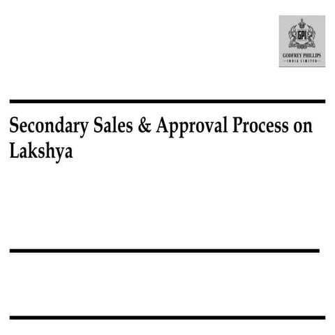 Secondary Sales & Approval Process | PPT