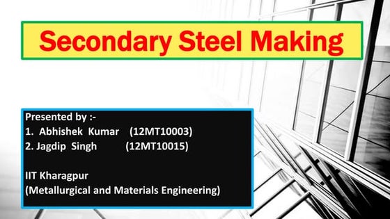 Steel Making: Lecture AOD | DOC