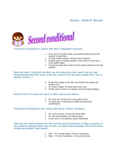 Secondconditional | PDF