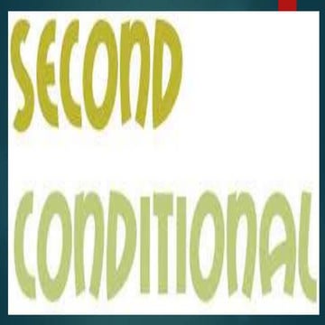 Second conditional | PPT