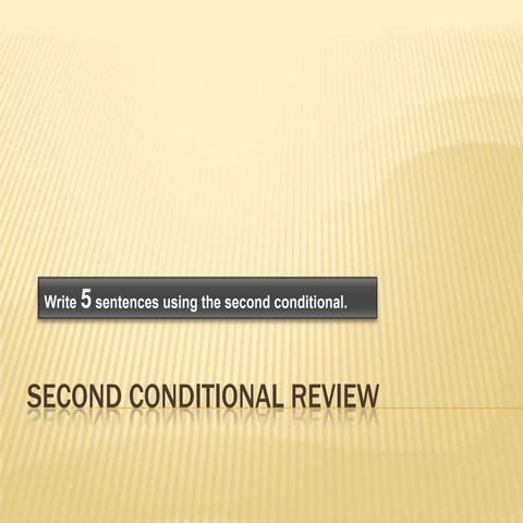 Second Conditional Review | PPTX