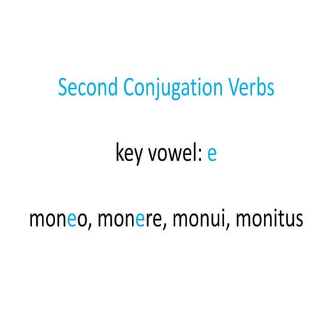 Second Conjugation Verbs | PDF