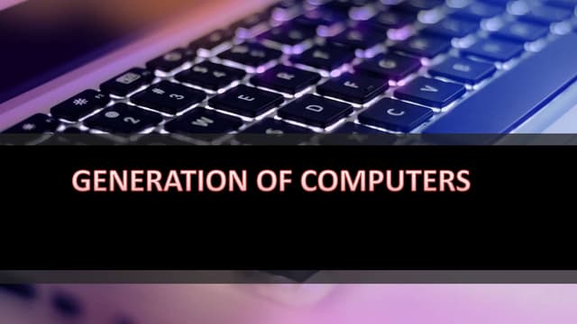 history and computer-generations for kids.ppt