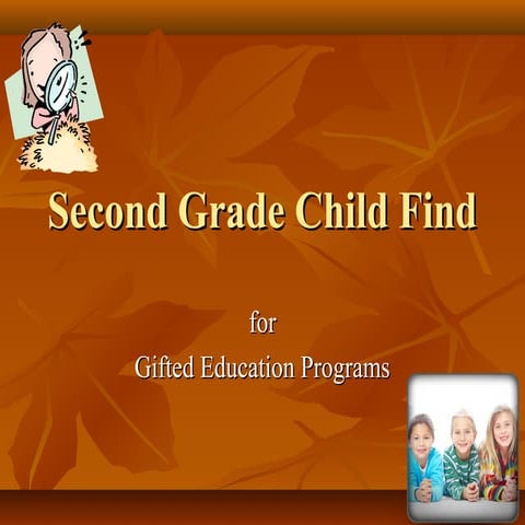 Second grade child_find powerpoint | PPT