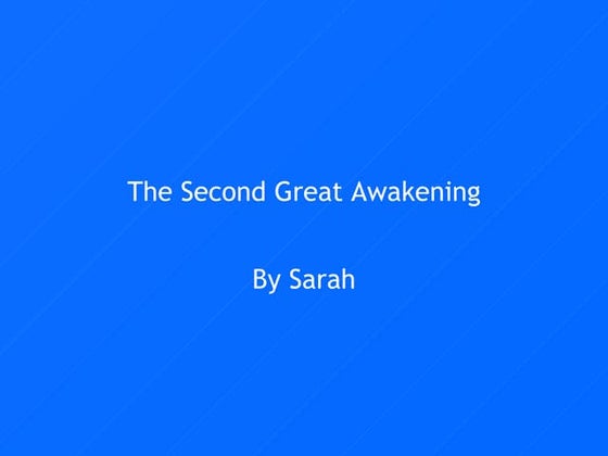 The 2nd Great Awakening | PPT