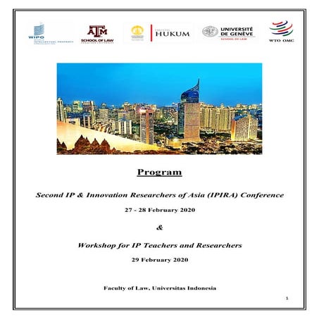 Bashar H. Malkawi, Second ipira program 2020 | PDF