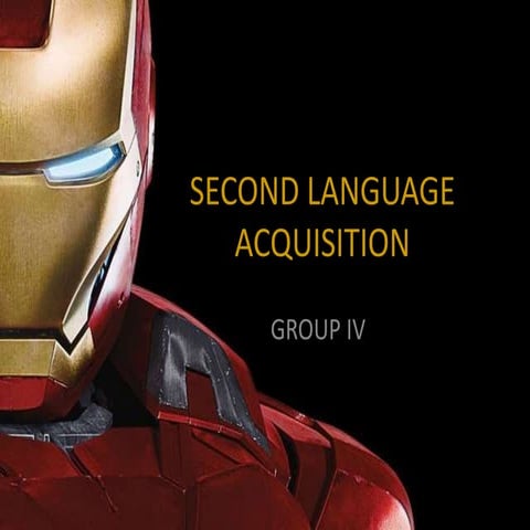 Second language acquisition | PPTX | Education