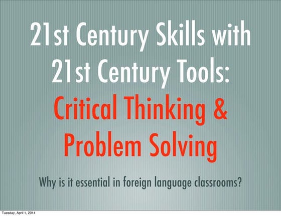 Critical thinking skills ppt | PPT