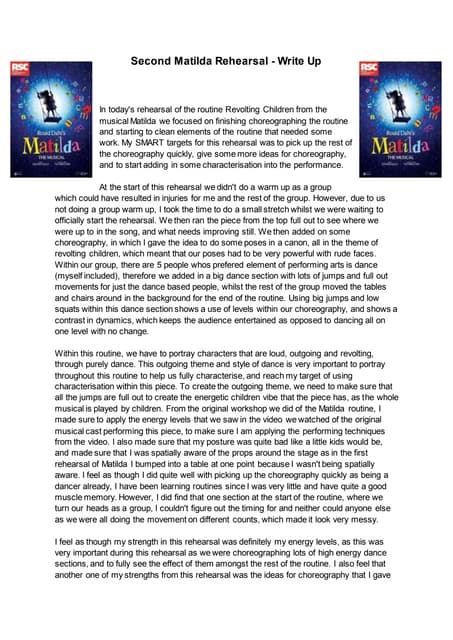 Rehearsal with Choreographer - write up (1).pdf | Children\'s Music | Music