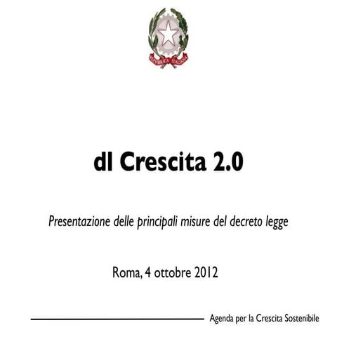 Secondo decreto-crescita-2.0 | PDF