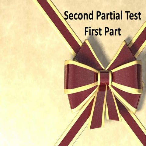 Second partial test | PDF