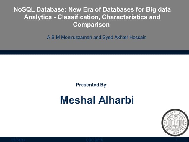 Nosql Databases Ppt