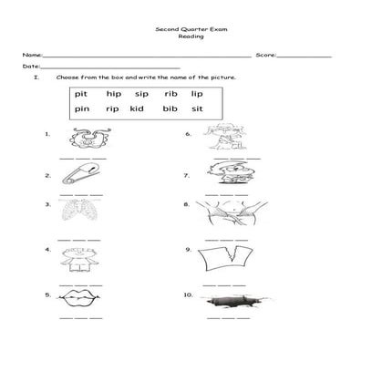 Second quarter test papers | DOCX