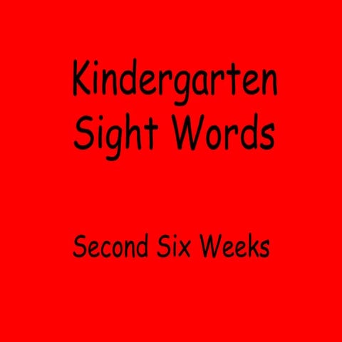 Second Six Weeks Words | PPTX