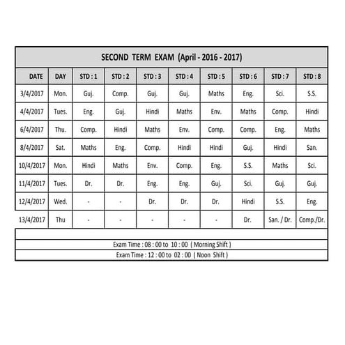 Second term std 1to8 | PDF