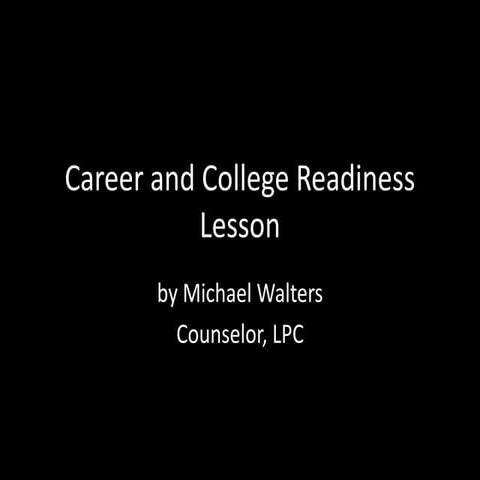 Career and College Readiness | PPTX