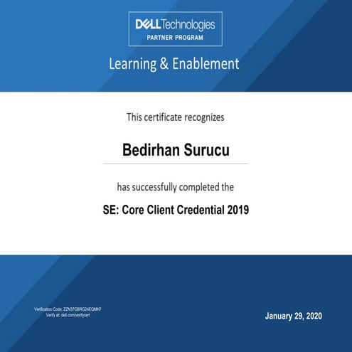 SE: Core Client Credential 2019 | PDF