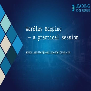 #u-wardley-mapping Wardley Maps: practical session - 2 hour | PDF