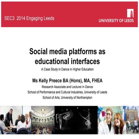 Social Media Platforms as Educational Interfaces | PPT